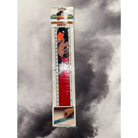 Other | Vintage Disney Mickey Mouse Friends Personalized Blue Ruler New ...